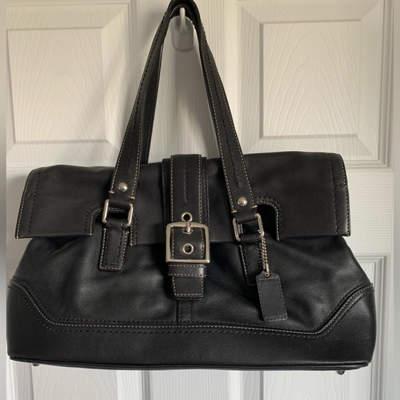 Coach | Bags | Coach Hamilton Black Shoulder Bag | Poshmark